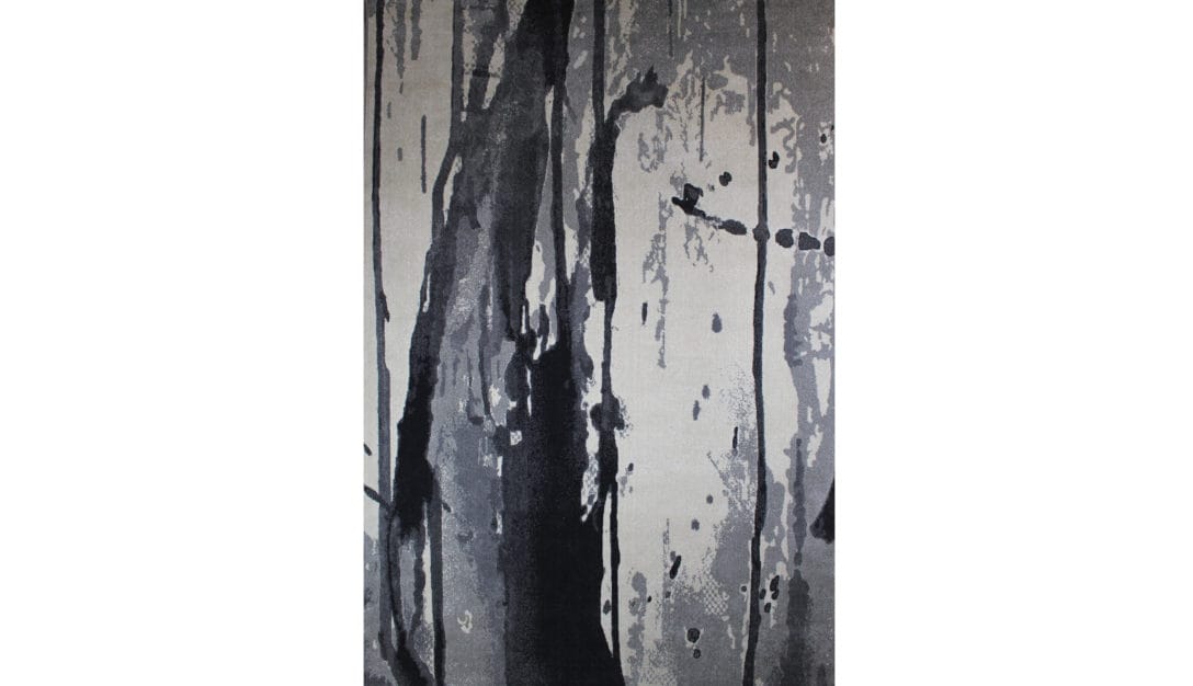 Abstract Black Rug - Ark Interiors